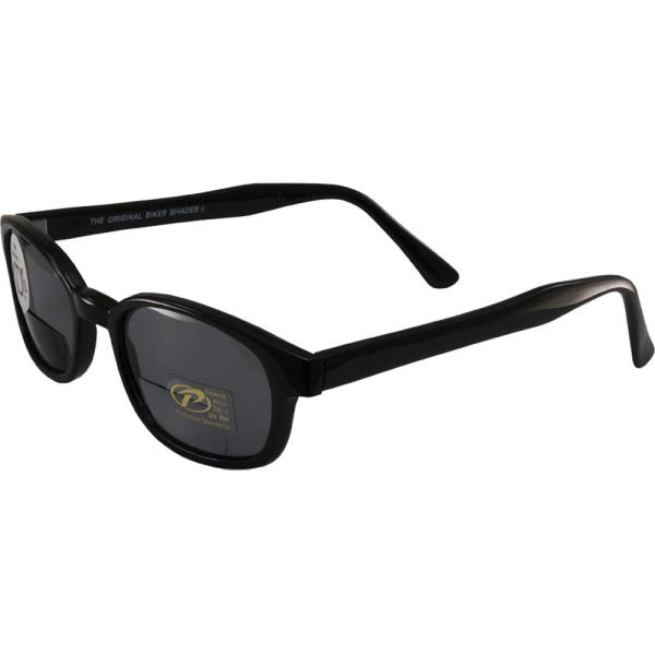 商品名:  Pacific Coast Feather The Original KD's Biker Shades By PCSUN Black Frames +2.25 Magnification Smoke Lenses, Small...