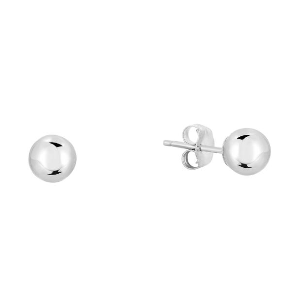 商品名: 14?KホワイトゴールドボールスタッドイヤリングゴールドバタフライPushback 14k White Gold Ball Stud Earrings with Gold Butterfly Pushback (4mm)ブランド:...