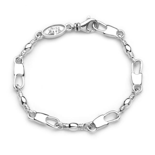 商品名: Denali Designs Walk to Emmaus Fisher of Men ブレスレット, 8 inch, スターリングシルバー シルバー Denali Designs Walk of Emmaus Fisher of...