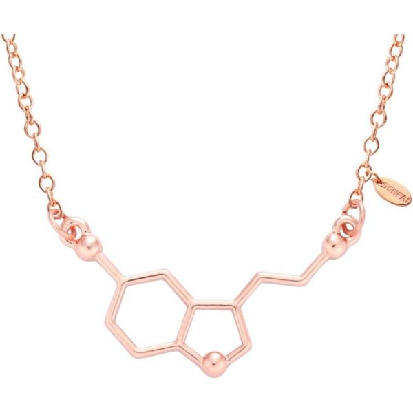 商品名クリスマスギフトSENFAI My Chemical RomanceネックレスSerotonin Moleculeシンプルネックレスペンダント女性用化学ネックレスSENFAI My Chemical Simple Romance Pe...