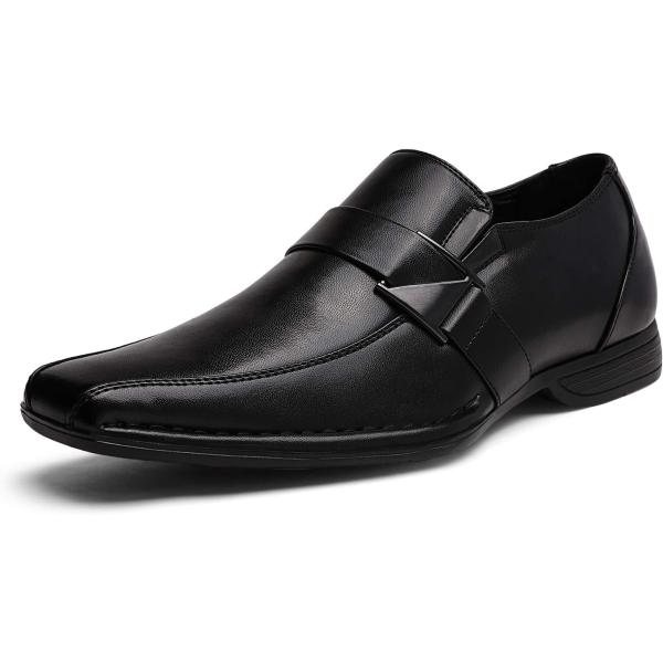 商品名Bruno Marc メンズ Giorgio-3 ブラックレザー裏地付きドレスローファーシューズ - 10.5 M USBruno Marc Men's Giorgio-3 Black Leather Lined Dress Loaf...