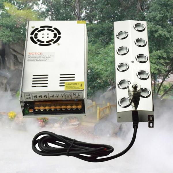 商品名:  TOPCHANCES 110V 4.5kg/h 3500-5000ML/H Industrial 10 Head Ultrasonic Mist Maker Fogger Air Humidifier w/Transformer...