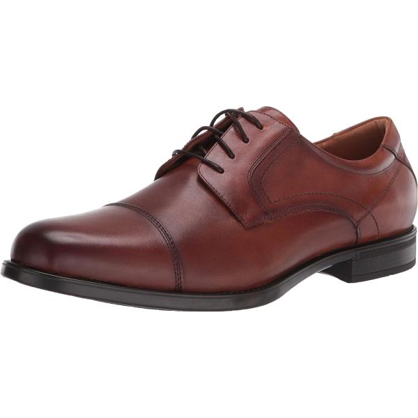 商品名Florsheim Men's Medfield Cap Toe Oxford, Cognac, 10.5 Wideブランド：Florsheim商品サイズ：10.5 Wide高さ：12.6 cm横幅：20.5 cm奥行：35.7 cm...