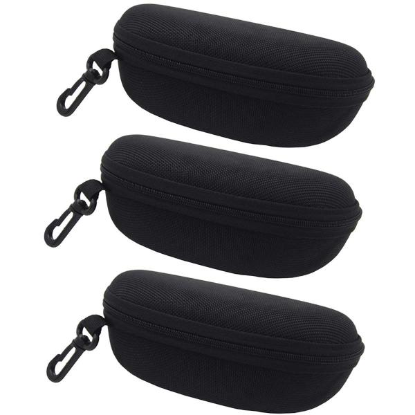 商品名: traderplusハードジッパーボックスバッグReading GlassesサングラスケースWカラビナフックブラック traderplus 3Pcs Hardshell Sunglasses Case/Eyeglasses Bo...