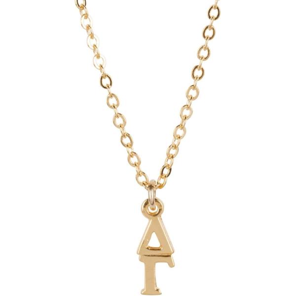 商品名Greekgear Delta Gamma Gold Plated Lavaliere Necklaceブランド：Greekgear商品サイズ：商品番号：CG-DG-GPLN色：Gold素材：