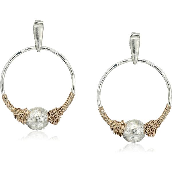 商品名ロバート・リー・モリスレディースSculpturalビーズWire Wrapped Gypsyフープイヤリング One SizeRobert Lee Morris Sculptural Bead Wire Wrapped Gypsy ...