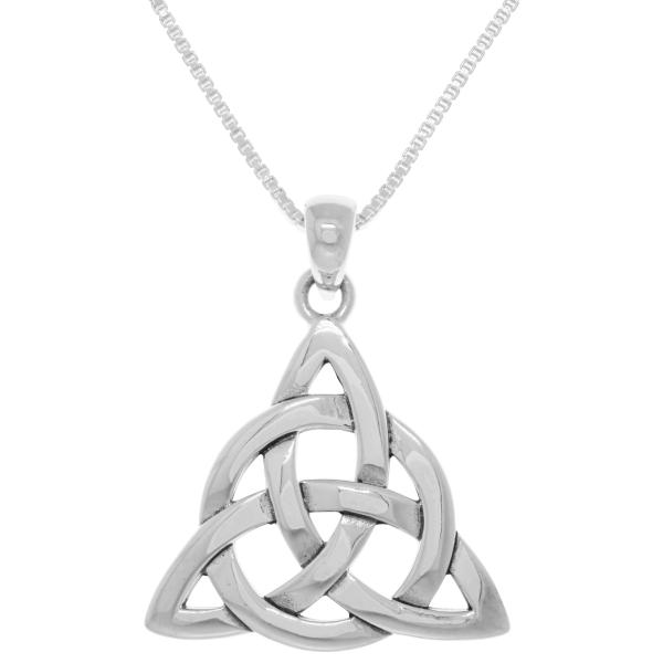 商品名: ジュエリートレンドスターリングシルバーCeltic Triquetra Circle Of Lifeペンダント上ボックスチェーンネックレス シルバー Jewelry Trends Sterling Silver Celtic Tr...