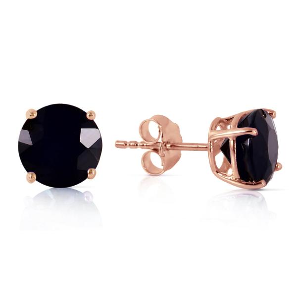 商品名: ブラックダイヤモンドスタッドイヤリング　総重量1/2?10カラット 2.5 Carat Total Weight Black Diamond Solitaire Stud Earrings Pair set in 14K Rose...
