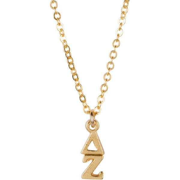 商品名Delta ZetaゴールドメッキペンダントネックレスGreekgear Delta Zeta Gold Plated Lavaliere Necklaceブランド：Greekgear商品サイズ：商品番号：CG-DZ-GPLN色：Go...