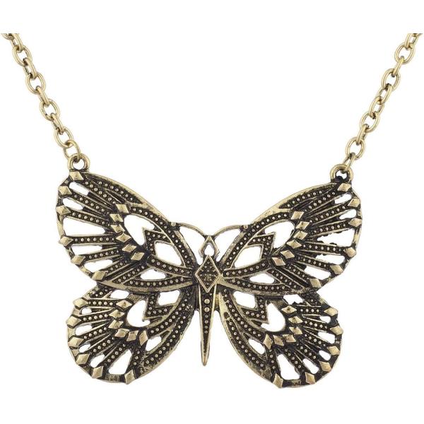 商品名LUX ACCESSORIES Burnished Gold Boho Butterfly Novelty Bohemian Jewelry Necklaceブランド：LUX ACCESSORIES商品サイズ：高さ：0.8 cm横幅：...