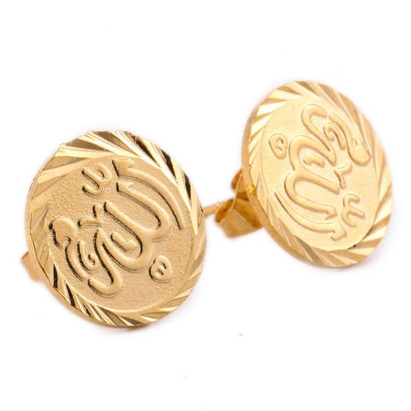 商品名: アラーゴールドイヤリング イスラム教 レディース ガールズ ジュエリー ゴールドカラー アラビア語 宗教 イヤリング Allah Gold Earrings Islamic Women Girl Jewelry Gold Colo...