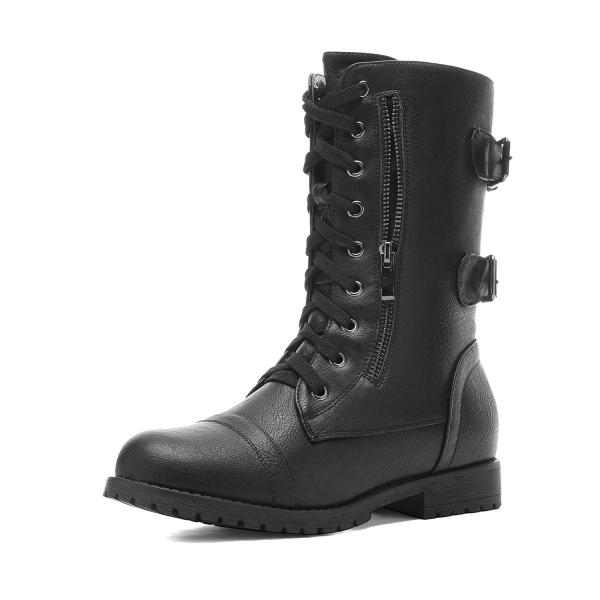 商品名: [DREAM PAIRS] レディース US サイズ: 6.5 B(M) US カラー: ブラック DREAM PAIRS Women's Winter Terran Snow Black Faux Fur Lined Mid C...