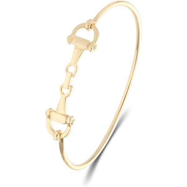 商品名SENFAI Horse Snaffle BitブレスレットバングルジュエリーSENFAI Horse Snaffle Bit Bracelet Double Horse Stirrup Lariat Necklace Horse G...