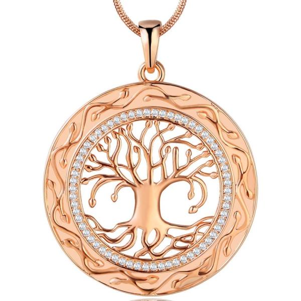 商品名ADO Glo"" Tree of Life""ペンダントネックレス   "" Always On My Mind Forever In My Heart""ファッションジュエリー   誕生日感謝祭クリスマスギフトの女性Ado Glo...