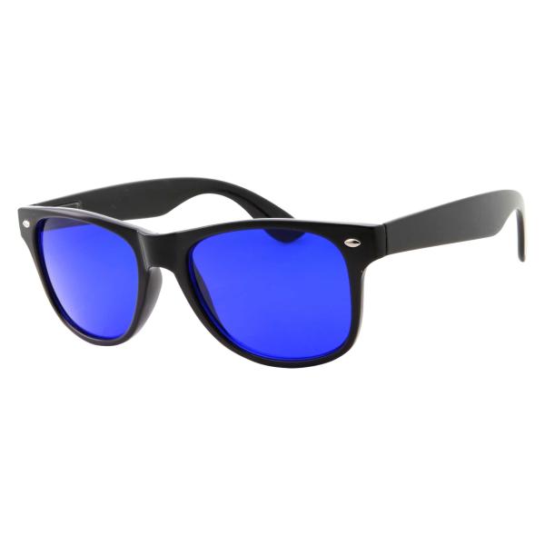 商品名: grinderPUNCH APPAREL メンズ カラー: ブラック Golf Ball Finder Glasses - Casual Classic Style True Blue Lens Sunglasses - Men ...