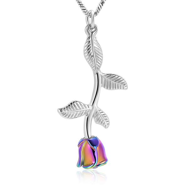 商品名: 天使の翼ハート誕生石Memorial Cremation Urnネックレスfor灰記念品ジュエリー+ Fillキット Yinplsmemory Rose Flower Cremation Jewelry Urn Ashes Nec...