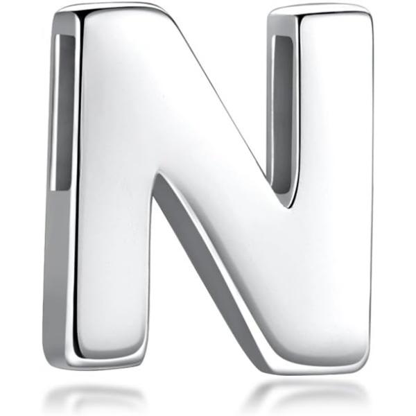 商品名Candyfancy 925スターリングシルバー アルファベット A〜Zの文字イニシャルペンダント 女性用 カスタマイズ可CANDYFANCY N Initial Pendant 925 Sterling Silver Letters...