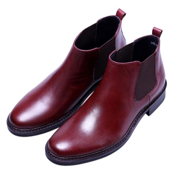 商品名: Santimon メンズ ブーツ チェルシー アンクル デューク オートバイ ワーク チャッカブーツ, ブラウン, 5.5 Santimon Chelsea Boots Men Ankle duke Motorcycle Work...