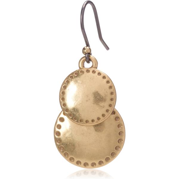 商品名Lucky Brand ダブルドロップピアス ゴールド フリーサイズLucky Brand Gold Double Drop Earrings, One Sizeブランド：Lucky Brand商品サイズ：One Size高さ：1.1...