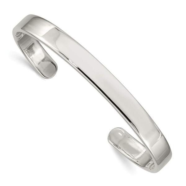 商品名: Saris and Things 925スターリングシルバー 7.5インチ 7mm 光沢彫刻可能 ソリッドカフバングルブレスレット メンズ, 7.5 inches, 金属 Saris and Things 925 Sterling...
