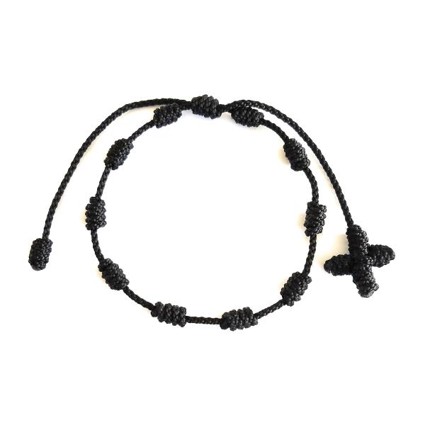 商品名: Lucky Charms USA ロザリオブレスレット Pulsera Decenario クロスブレスレット 編みクロス結び, 8.5 inches, ナイロン, Lucky Charms USA Rosary Bracelet...