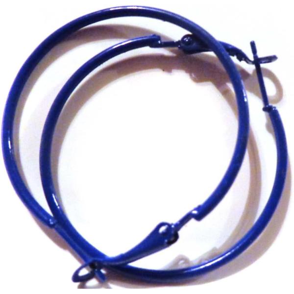 商品名カラーフープイヤリング シンプル スモール 細いフープイヤリング 1インチ ネイビーブルー フープイヤリング, エナメルColor Hoop Earrings Simple Small Thin Hoop Earrings 1 Inc...