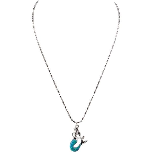 商品名BlueRica ブルーマーメイドペンダント ステンレススチールチェーンネックレスBlueRica Blue Mermaid Pendant on Stainless Steel Chain Necklaceブランド：BlueRica...