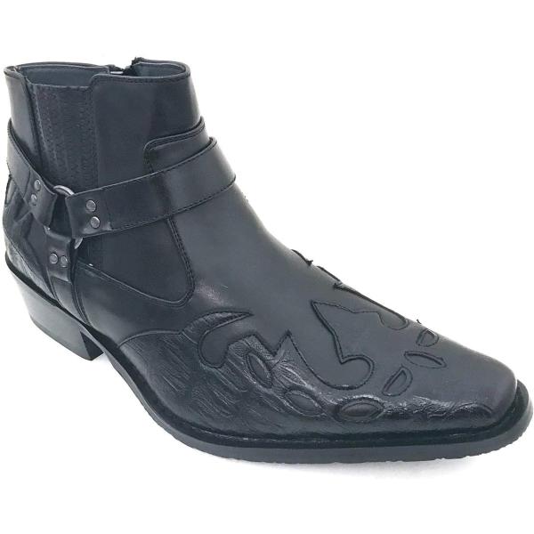 商品名G4U-Alberto Fellini メンズ US サイズ: 8.5 M USG4U-Alberto Fellini W-11s Men’s Cowboy Boots Western Ankle Harness Leather Li...