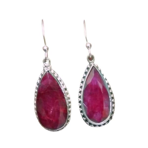 商品名Kanika Jewelry Trove 925 Sterling Silver Ruby Handmade Drop And Dangle Earrings for Women &amp; Girlブランド：Kanika Jewel...