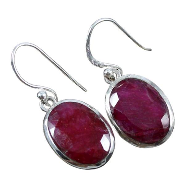 商品名Kanika Jewelry Trove 925 Sterling Silver Ruby Handmade Drop And Dangle Earrings for Women &amp; Girlブランド：Kanika Jewel...