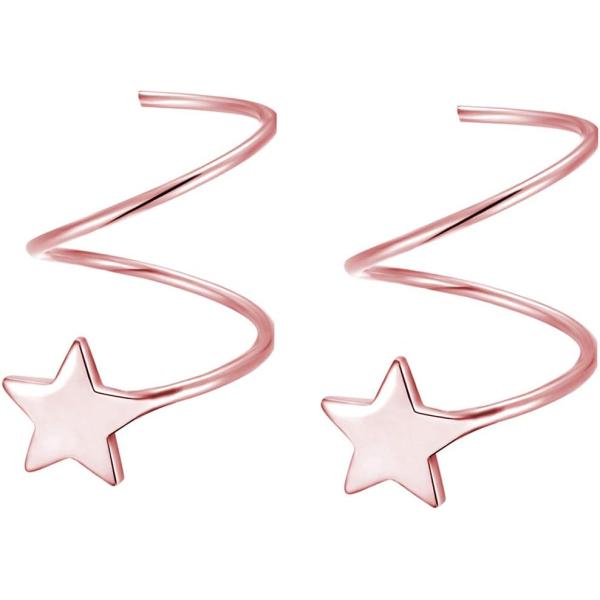 商品名SLUYNZ 925 Sterling Silver Star Earrings for Women Teen Girls Fashion Star Wrap EarringsSLUYNZ 925 Sterling Silver St...
