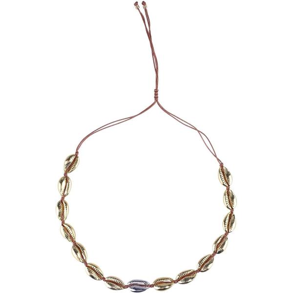 商品名KELITCH ゴールド カウリーシェルネックレス レディース ベストフレンド カウリー 貝殻 ストランドネックレス コリアー 女性 ボヘミアン, メタルビーズ。, メタルビーズ,KELITCH Gold Shell Cowrie N...