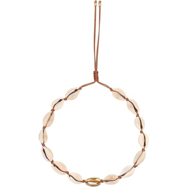 商品名KELITCH ゴールド カウリーシェルネックレス レディース ベストフレンド カウリー 貝殻 ストランドネックレス コリアー 女性 ボヘミアン, メタルビーズ。, メタルビーズ,KELITCH Gold Shell Cowrie N...