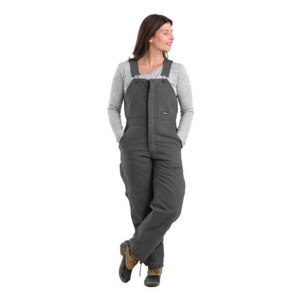 商品名: Berne レディース ソフトストーンダック断熱ビブオーバーオール, Titanium, Large Berne Women's Softstone Duck Insulated Bib Overall, Large Regula...