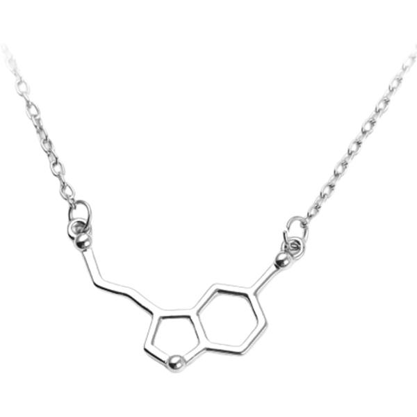 商品名JczR.Y THC 分子ネックレス シンプル 化学分子構造 ペンダント セーターチェーン ハニカム ネックレス 科学者 学者 教師 学生JczR.Y THC Molecule Necklace Simple Chemical Mol...