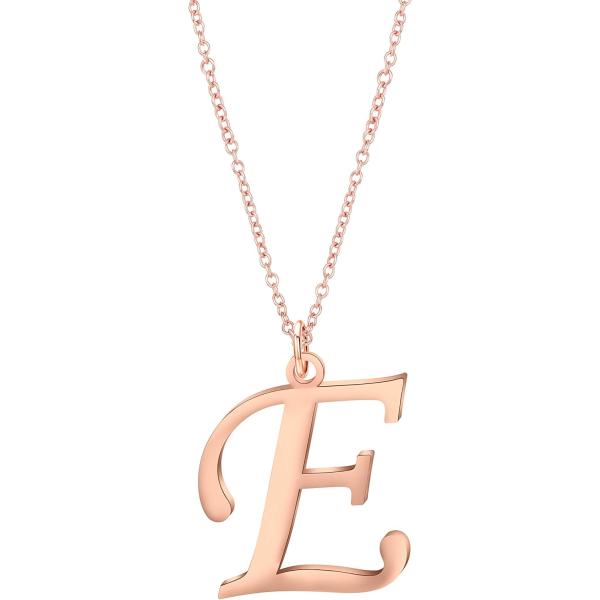 商品名CHOROY スクリプト ローズゴールド イニシャルネックレス 26アルファベット文字ペンダントネックレス 名前ネックレス レディース ガールズ ブライズメイド ジュエリー ギフトCHOROY Script Rose Gold Ini...