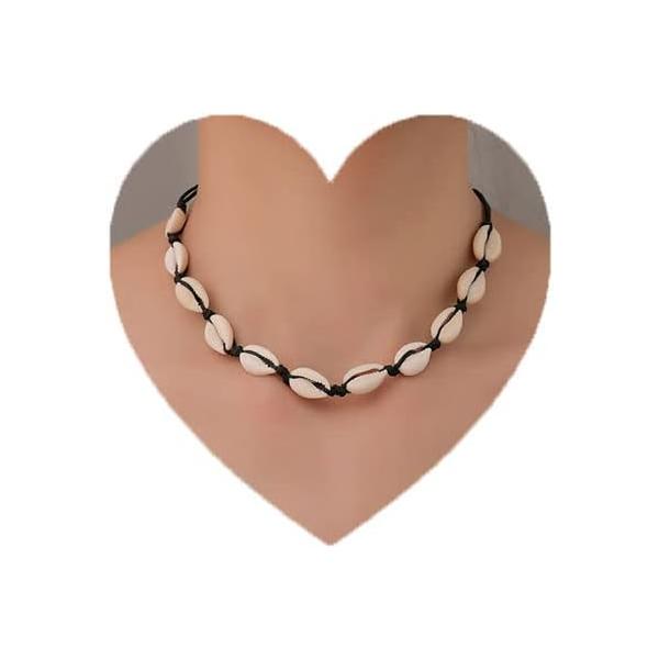商品名Artmiss Boho Shell Choker Necklace Simple Weave Necklace Handmade Beach Jewelry for Womenブランド：Artmiss商品サイズ：高さ：1.5 cm横...