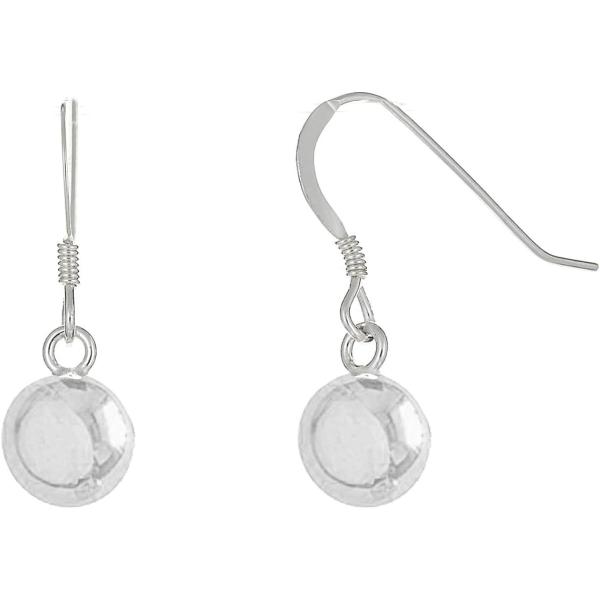 商品名Ritastephens Sterling Silver Shiny Ball Dangle Drop Hook Clasp Earrings 8mm, 10mmブランド：Ritastephens商品サイズ：高さ：2.8 cm横幅：7...