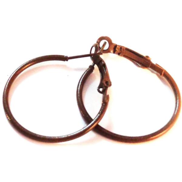 商品名カラーフープピアス シンプル 細い フープピアス 1.5インチ ブラウンフープピアスColor Hoop Earrings Simple Thin Hoop Earrings 1.5 Inch Brown Hoop Earringsブ...