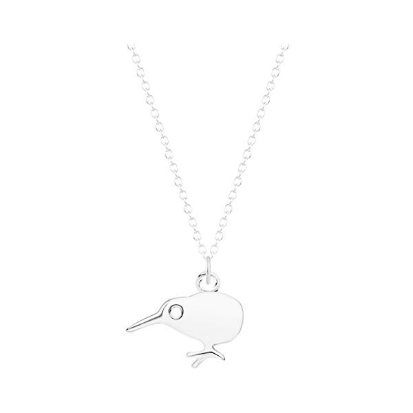商品名1PC Kiwi Bird Necklace for Women Cute Small Pendant Silver Gold Statement Jewelry Bird Charm - Silver Platedブランド：Mica...