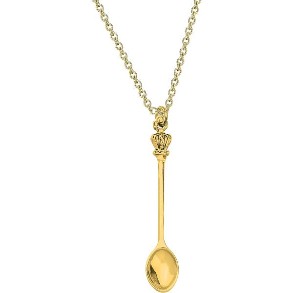 商品名bobauna ミニクラウン ティースプーン スナッフスプーン ペンダントネックレス 不思議の国のアリス ジュエリー レディース ガールズbobauna Mini Crown Teaspoon Snuff Spoon Pendant ...