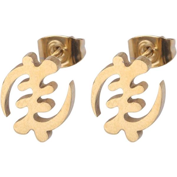 商品名African Symbol Earrings Gold Color Stainless Steel Adinkra Gye Nyame Earrings Ethnic Jewelry (gold)ブランド：CB Gold Jewel...