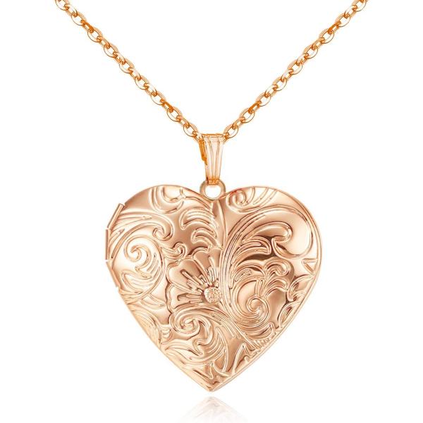 商品名YOUFENG ロケットネックレス 写真を入れる フラワーロケットネックレス ペンダント 18Kゴールドメッキ ギフトジュエリーYOUFENG Locket Necklace that Holds Pictures Flower Lo...