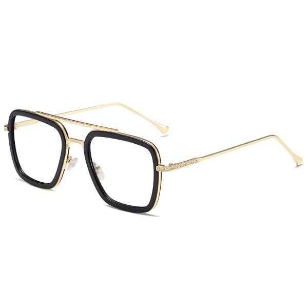 商品名: SOJOS 偏光サングラス メンズ レディース レトロ アビエイター スクエアゴーグル クラシック合金フレーム HERO SJ1126 US サイズ: Middle カラー: ゴールド SOJOS Blue Light Block...