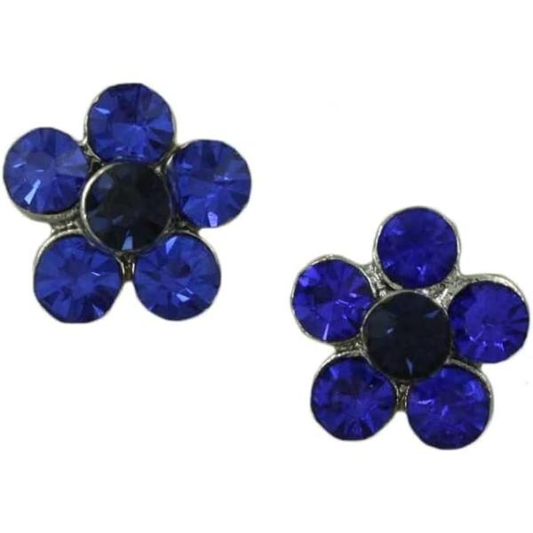 商品名Lilylin Designs Cobalt Blue Crystal Daisy with Black Center Pierced Earringブランド：Lilylin Designs商品サイズ：商品番号：色：Blue素材：Cr...