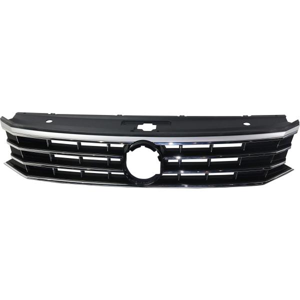 商品名:  Garage-Pro Grille Assembly Compatible with Volkswagen Passat 2016-2018 Painted-Black with Chrome Molding LED Headl...