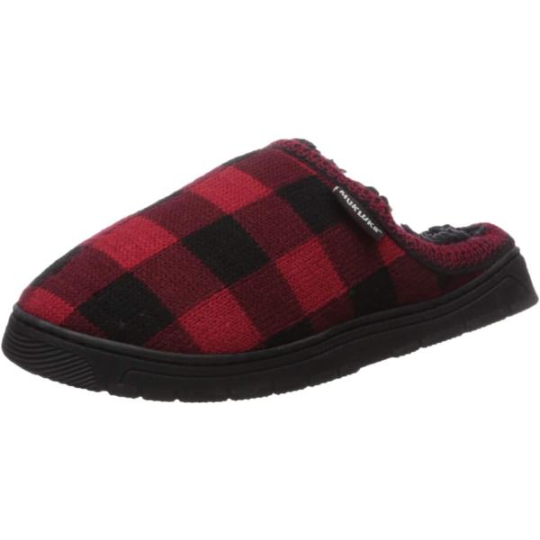商品名MUK LUKS Men's Gabriel Clog Slippers, Red/Black, Mediumブランド：MUK LUKS商品サイズ：Medium高さ：9.7 cm横幅：24.6 cm奥行：29.8 cm重量：5322 ...