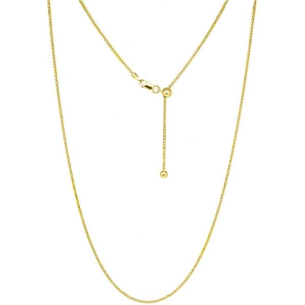 商品名調節可能なウィートチェーンネックレス 925スターリングシルバーネックレス レディース ボロネックレス 調節可能なチェーン すべてのペンダントに対応ARGENTO REALE Adjustable Wheat Chain Neckla...