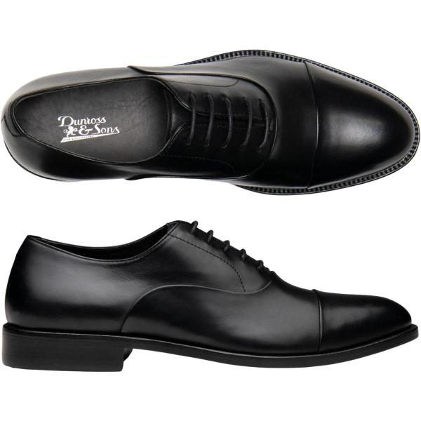 商品名Dunross &amp; Sons プレミアムレースアップドレスシューズ 通気性のある天然レザーライニングと耐久性のあるノンスリップラバーソール, オスカーブラック, 11Dunross &amp; Sons Oscar Men's...