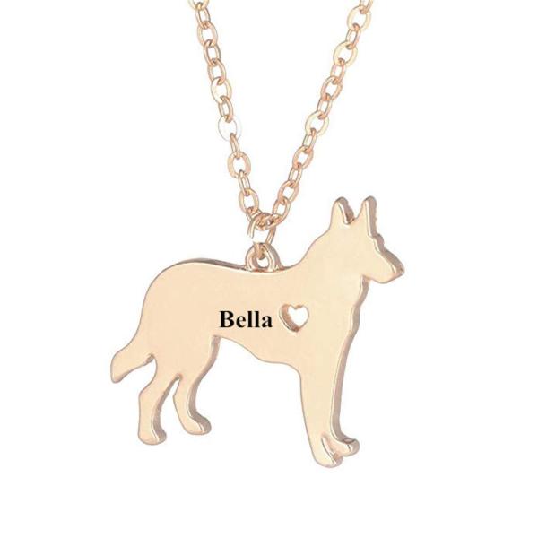 商品名: パーソナライズ ペット ドッグ ネックレス カスタム 名前 ペンダント ネックレス ゴールド レトリバー ジャーマンシェパード メモリアルギフト Personalized Pet Dog Necklace Custom Any N...